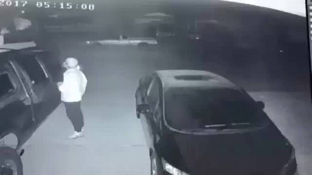 Surveillance video shows two theft suspects peering into cars in SLO ...