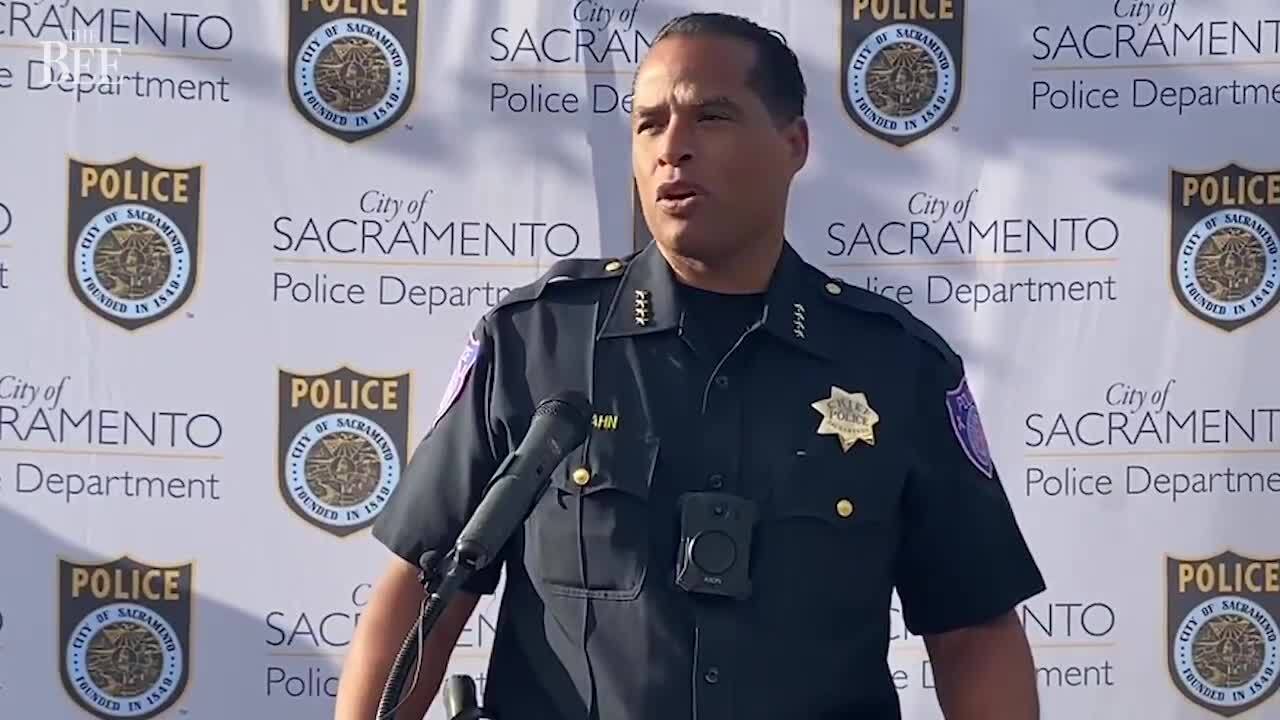 Watch Chief Daniel Hahn award Sac States' Dr. Shelby Moffatt ...
