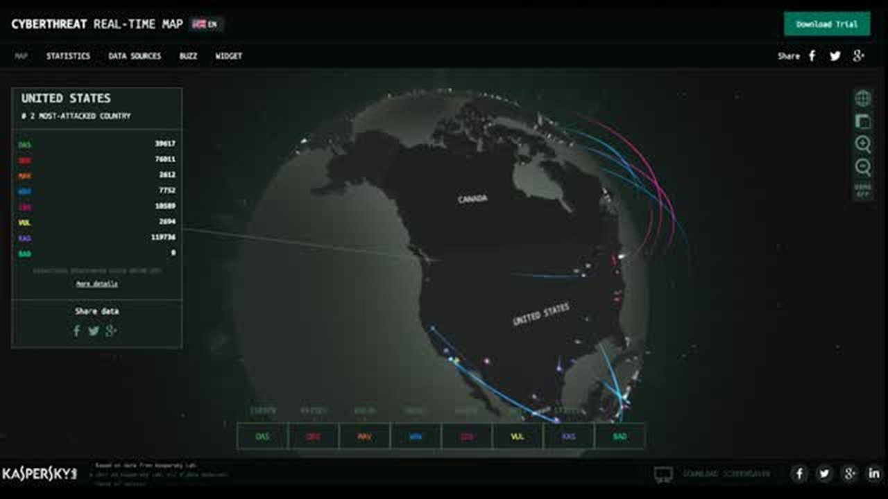 Hacking attempts across the globe | Miami Herald