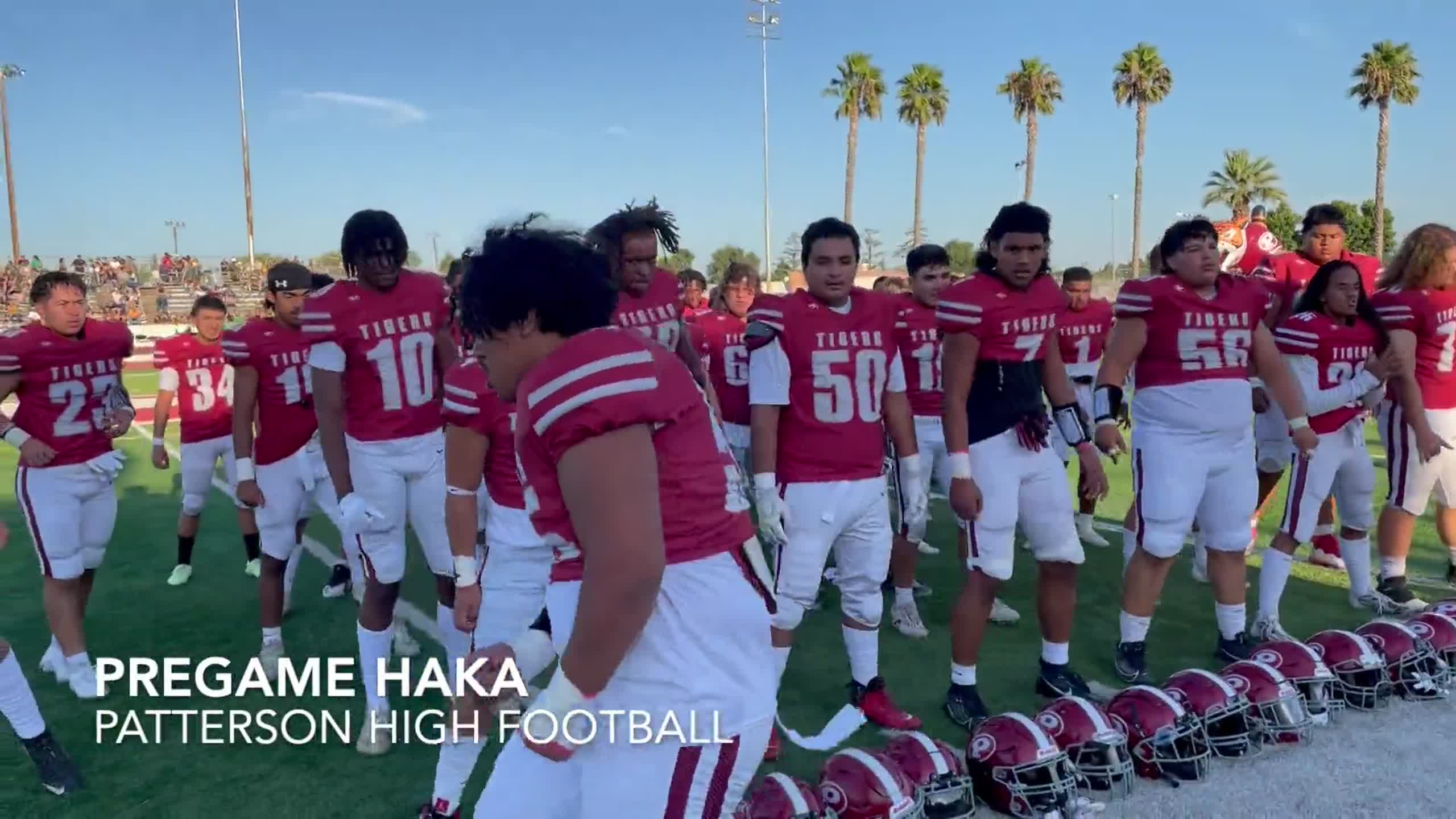 Patterson High football team performs pregame haka | Modesto Bee