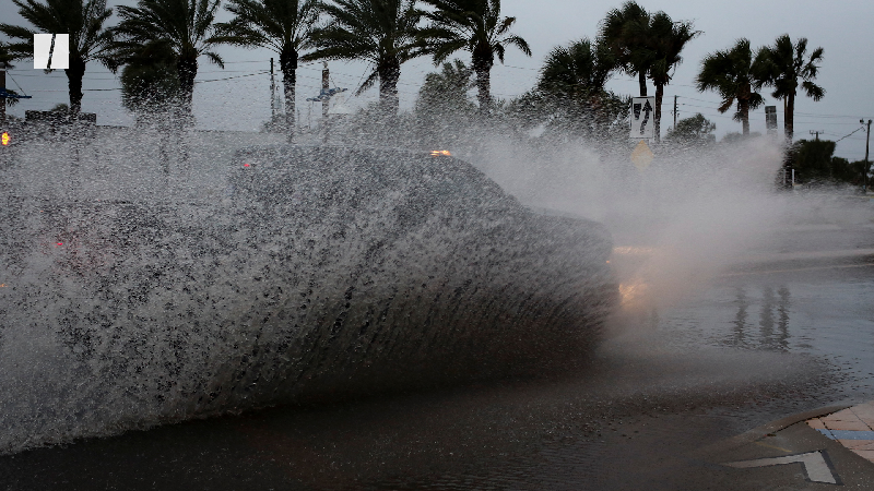Tropical Storm Nicole Hits Florida; Trump Remains At Mar-A-Lago Despite ...