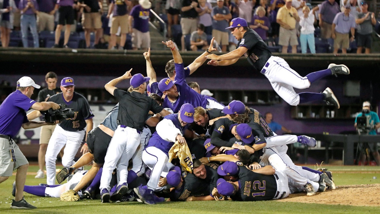ECU baseball celebrates victory in Greenville Regional | Raleigh News ...
