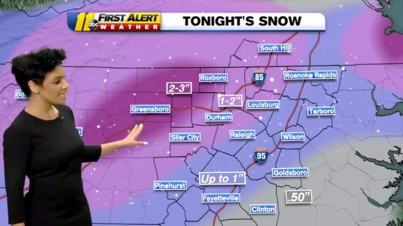 Winter weather snow forecast for third Saturday in Raleigh | Raleigh ...