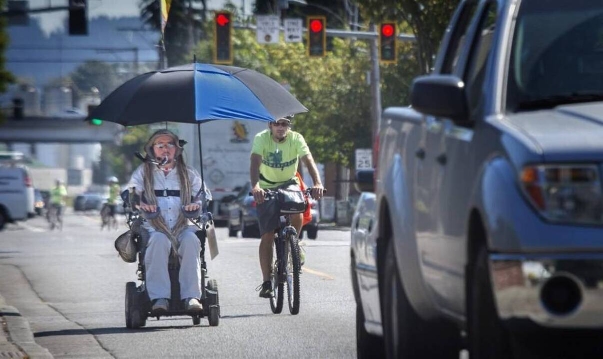 Ian Mackay rides his wheelchair to raise awareness for disabled people ...