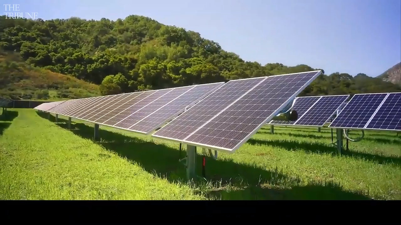 New solar panels were installed along Highway 1 at the San Luis Obispo ...