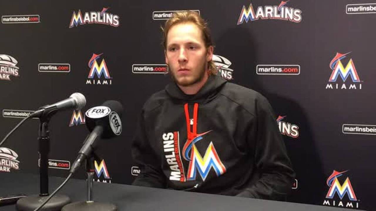 Adam Conley talks about his start in a 7-3 win over the Reds | Miami Herald