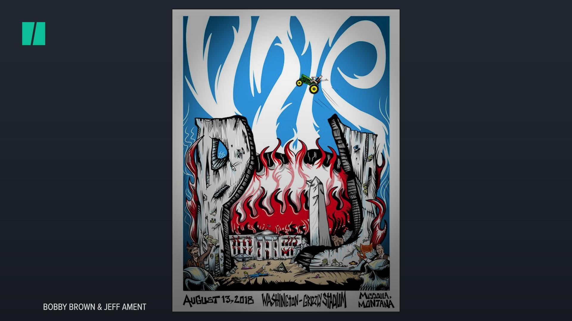 Pearl Jam Poster Depicts Dead Trump | HuffPost Videos