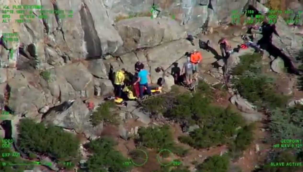 Watch CHP rescue fallen climber near Donner Ski Ranch after 60-foot ...
