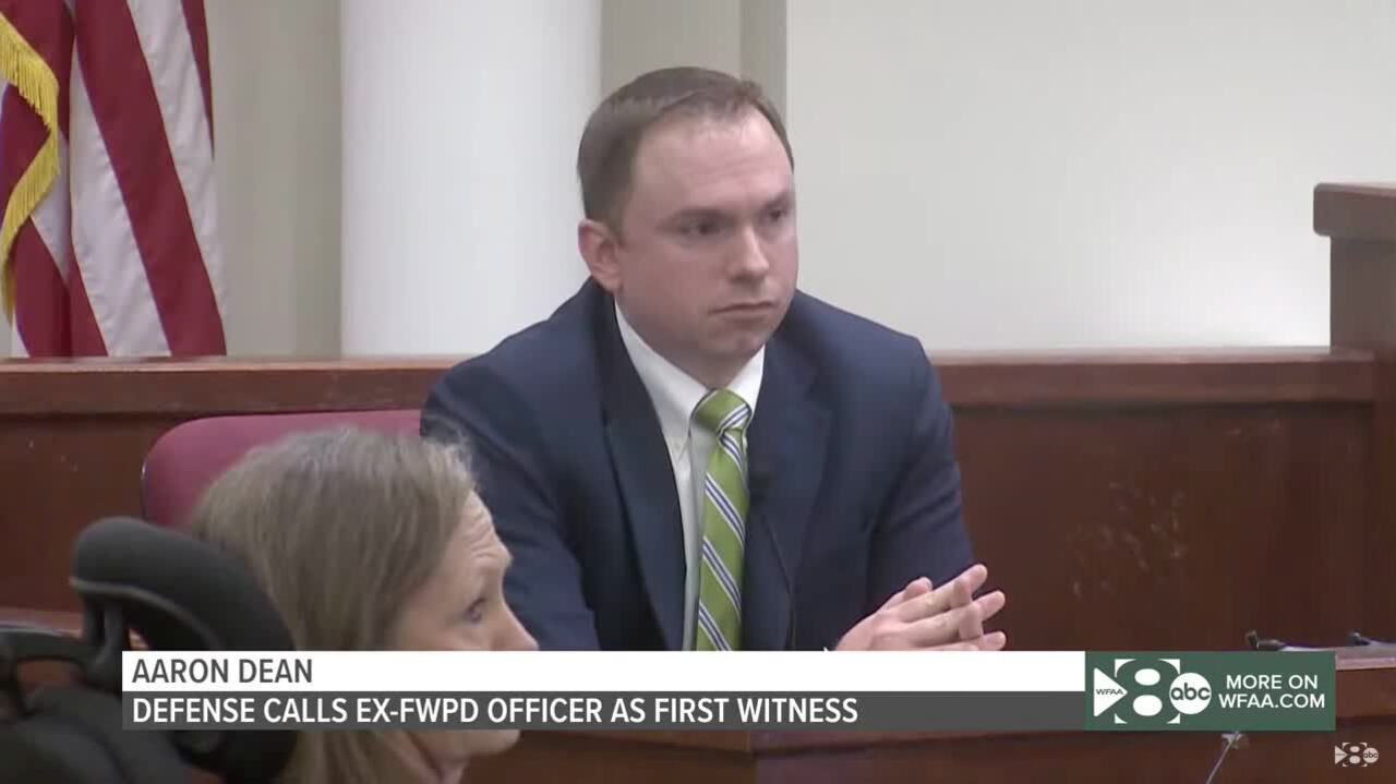 Defendant former Fort Worth police officer Aaron Dean takes the stand ...