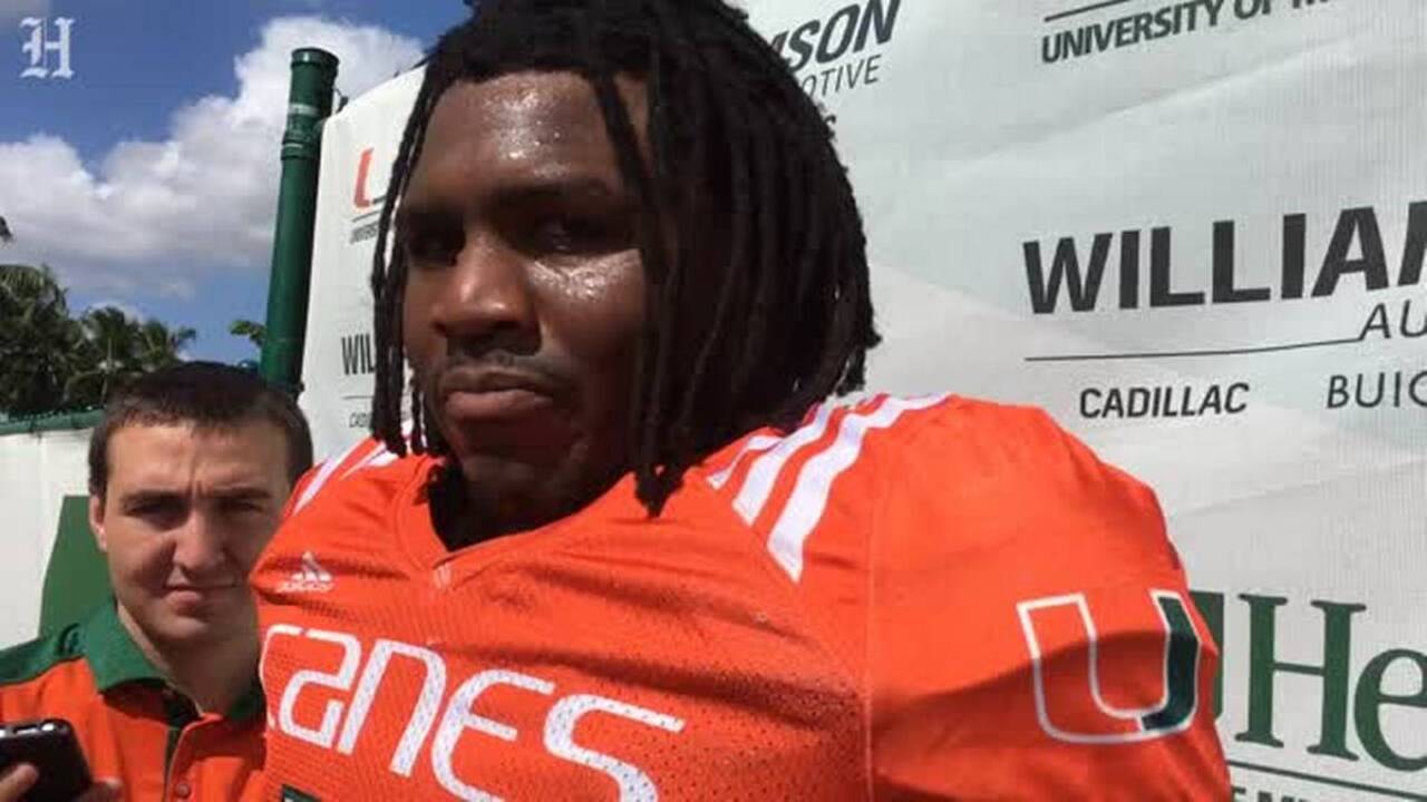Miami tight end/defensive end Stan Dobard | Miami Herald
