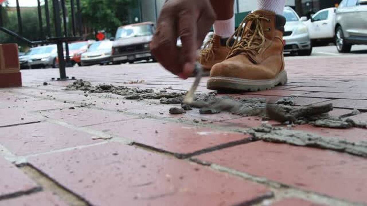 Brick mason updates building his father built 40 years ago | Kansas ...