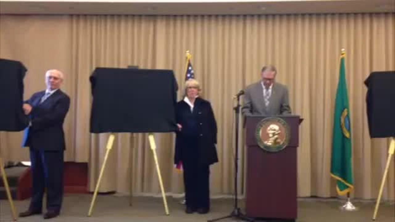 WATCH: Gov. Inslee unveils SR 167 signs | The Olympian
