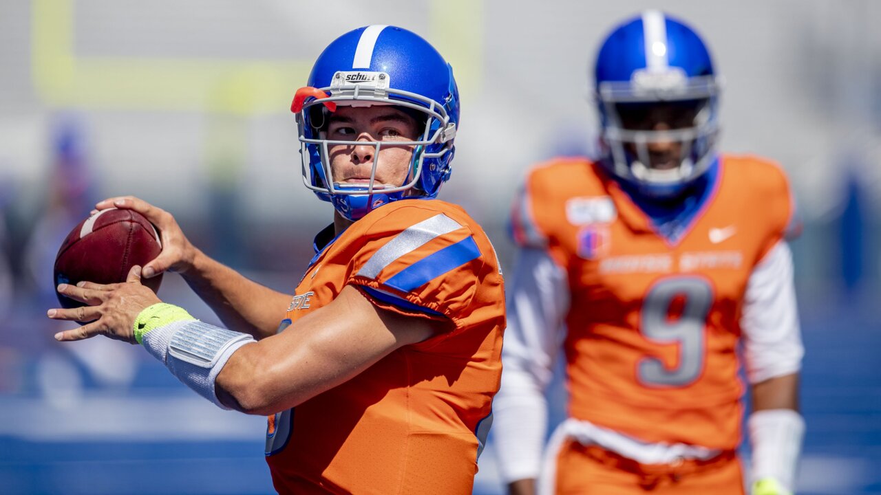 Boise State football Quarterbacks Hank Bachmeier and Jack Sears on ...