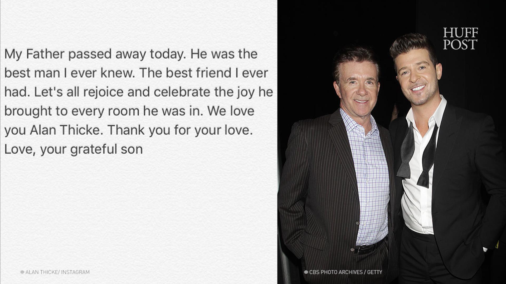 Robin Thicke, Carter Thicke Remember Their Late Father | HuffPost ...