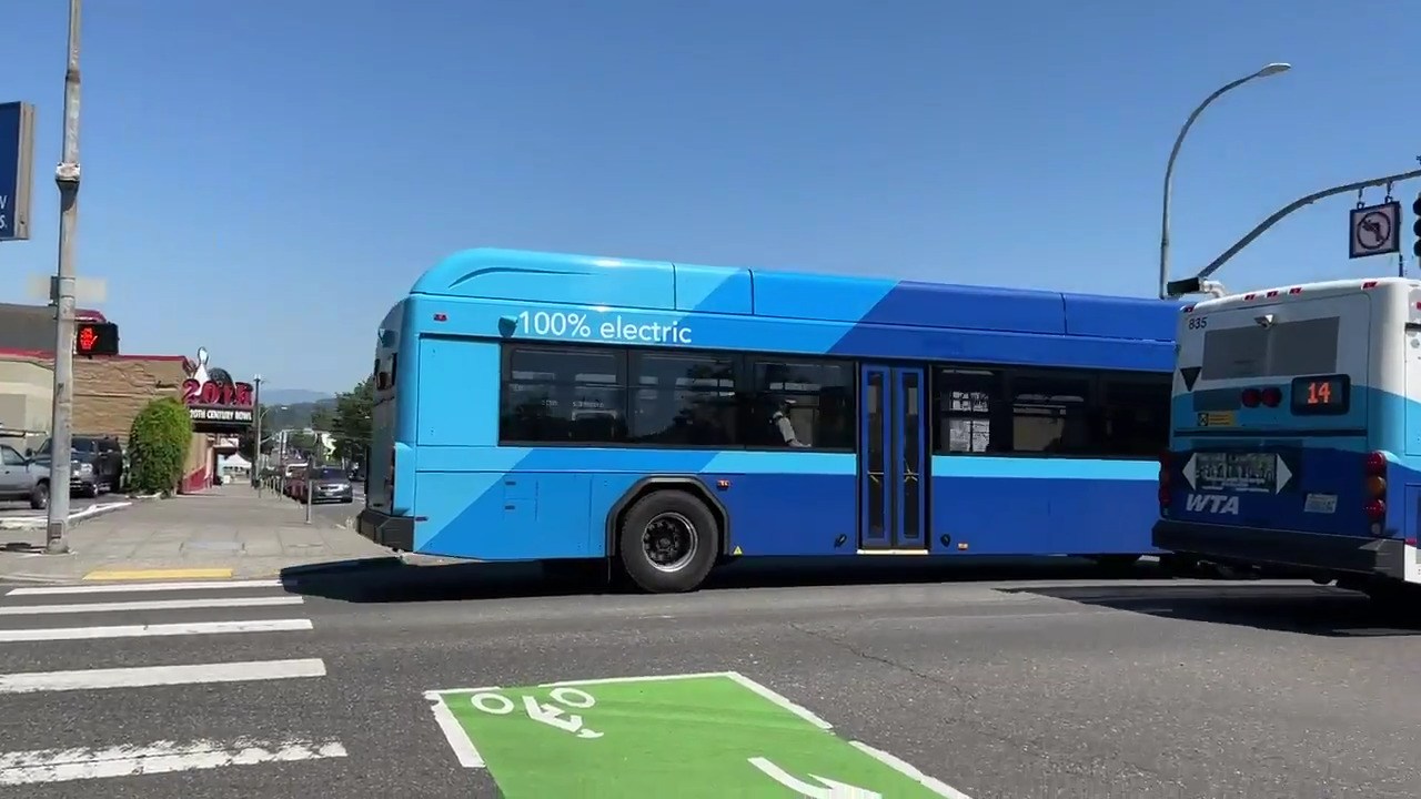 Bellingham's blue buses are electric | Bellingham Herald