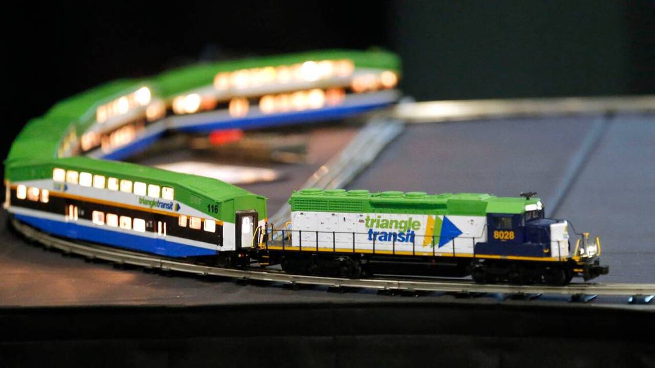 Model of proposed Triangle train | Raleigh News & Observer