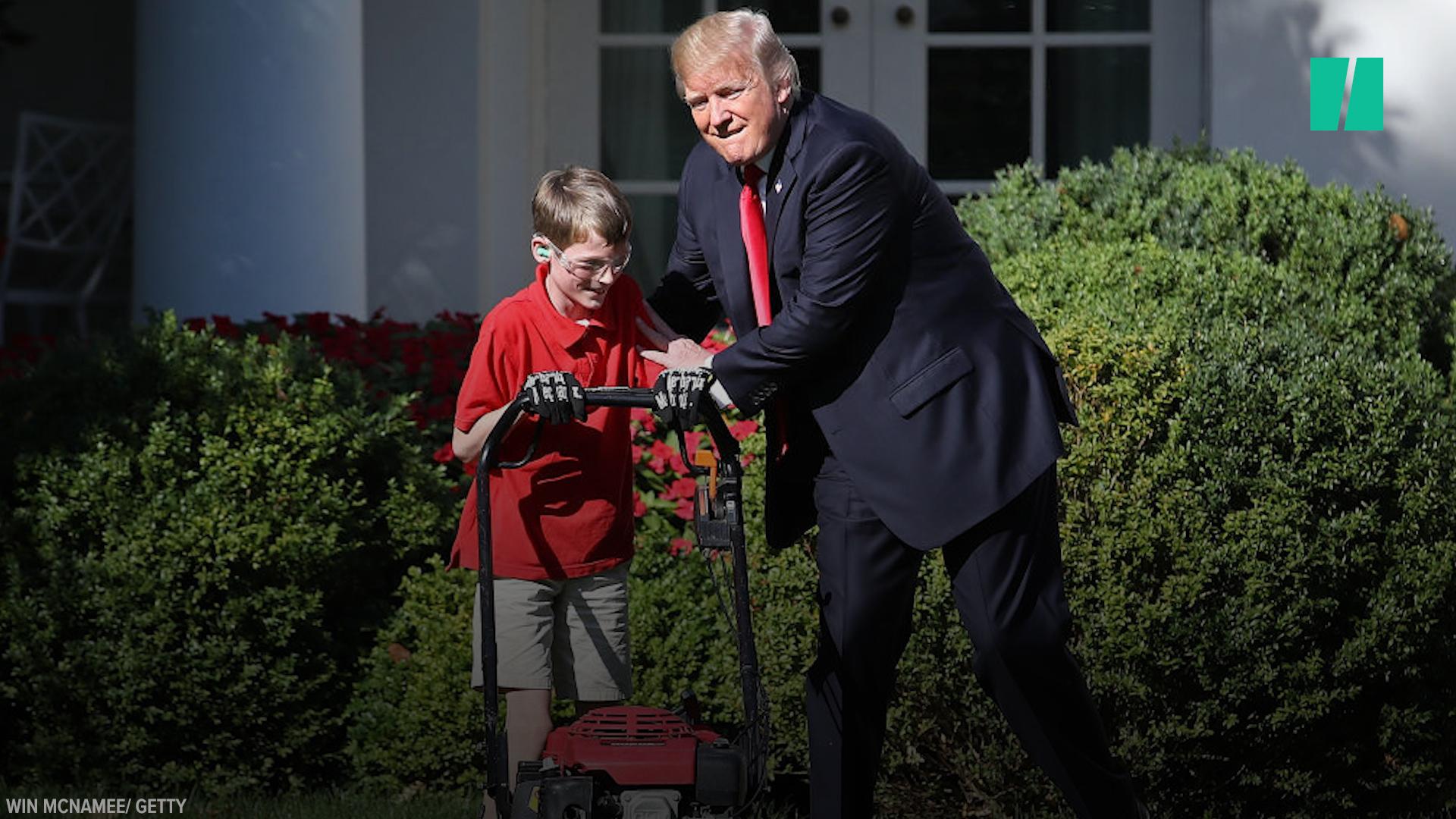 A Kid Mowed The White House Lawn For Free | HuffPost Latest News