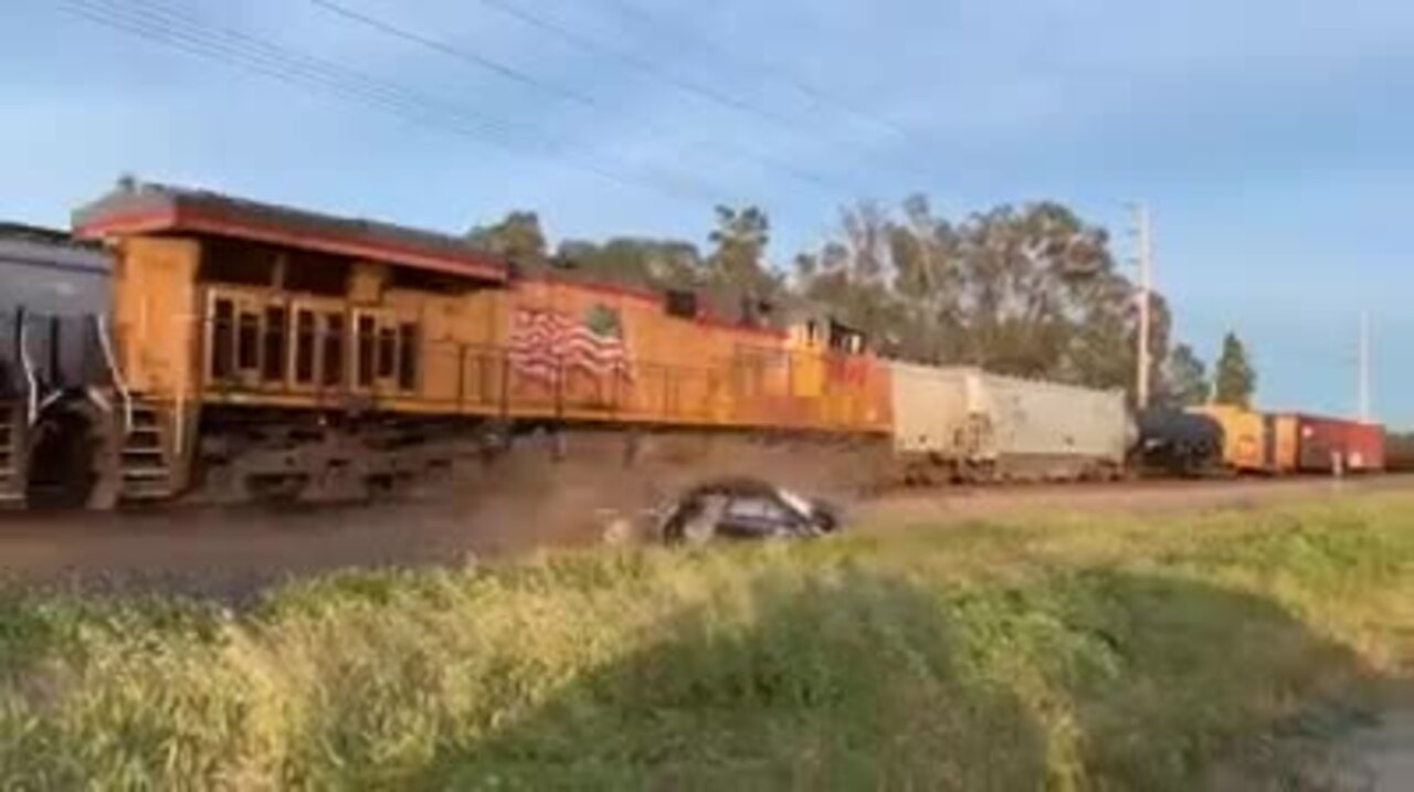 Atwater CA man uninjured as freight train crashes into car | Sacramento Bee