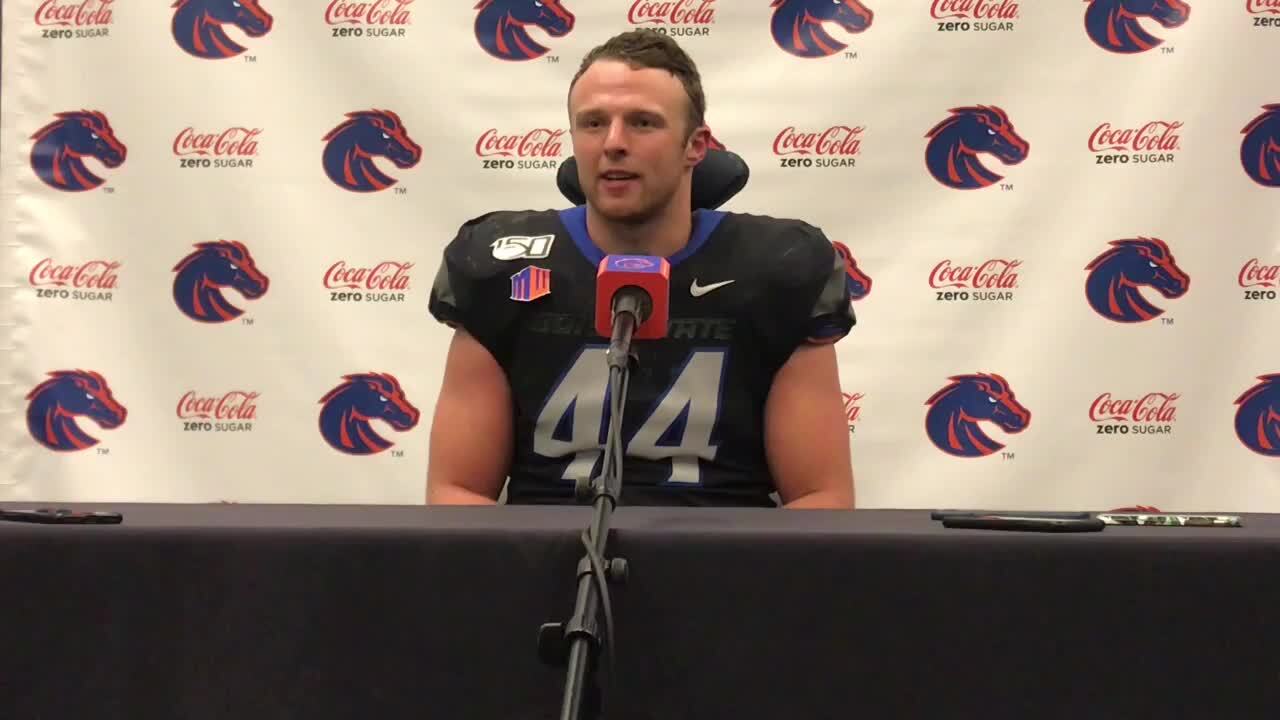 Boise State players on an overtime win against Wyoming | Idaho Statesman