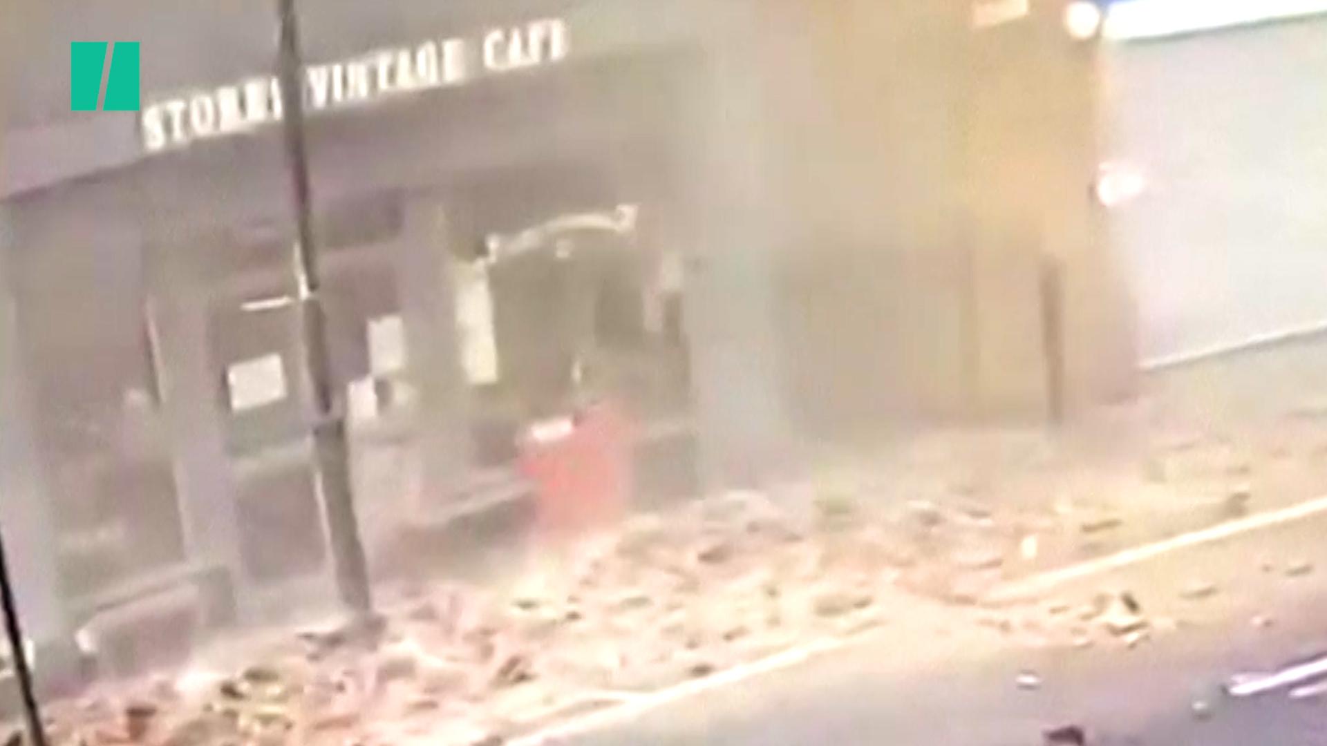 This Man's Narrow Escape From Being Crushed By Falling Bricks Will Make ...