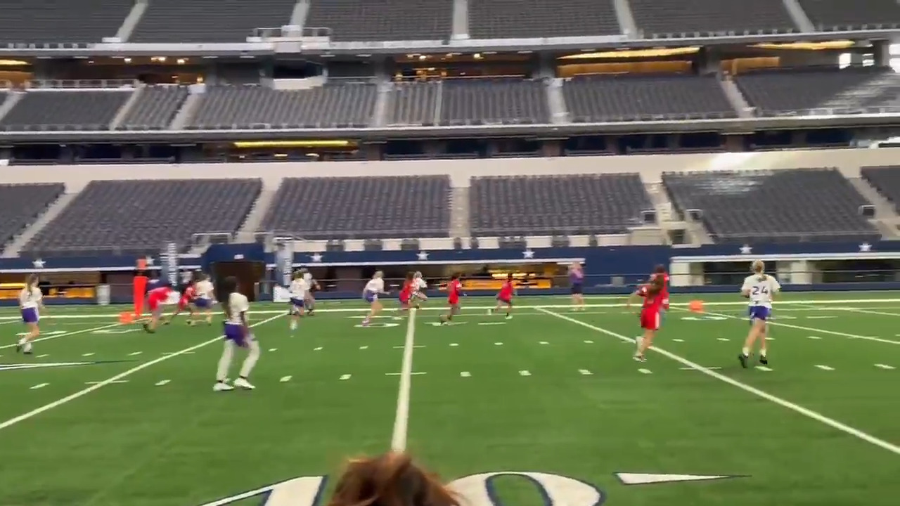 Paschal flag football player with a long touchdown run at AT&T Stadium ...