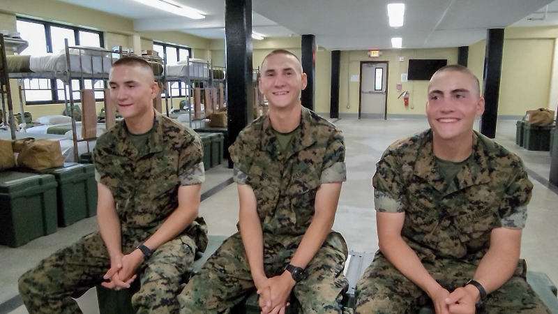 After 19 years Marine corps unites triplets but will ultimately ...