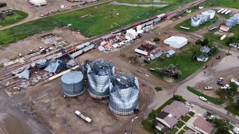 Severe storms rip apart homes and wind farm in South Dakota | AccuWeather