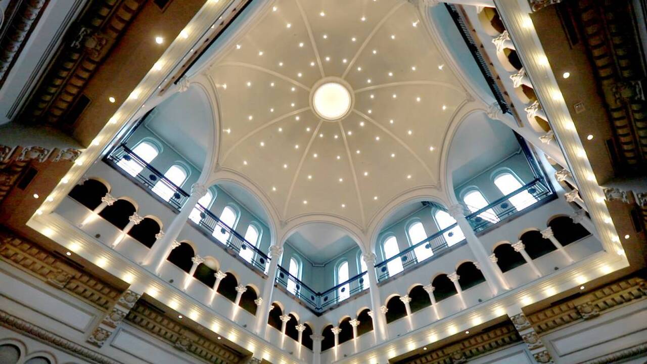 Mayor reveals restored historic courthouse dome, part of $32 million ...