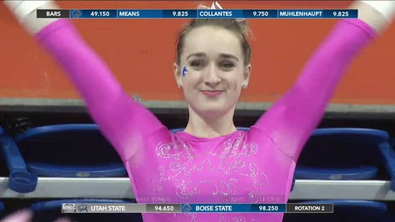 Boise State star Shani Remme sticks a bars routine | Idaho Statesman
