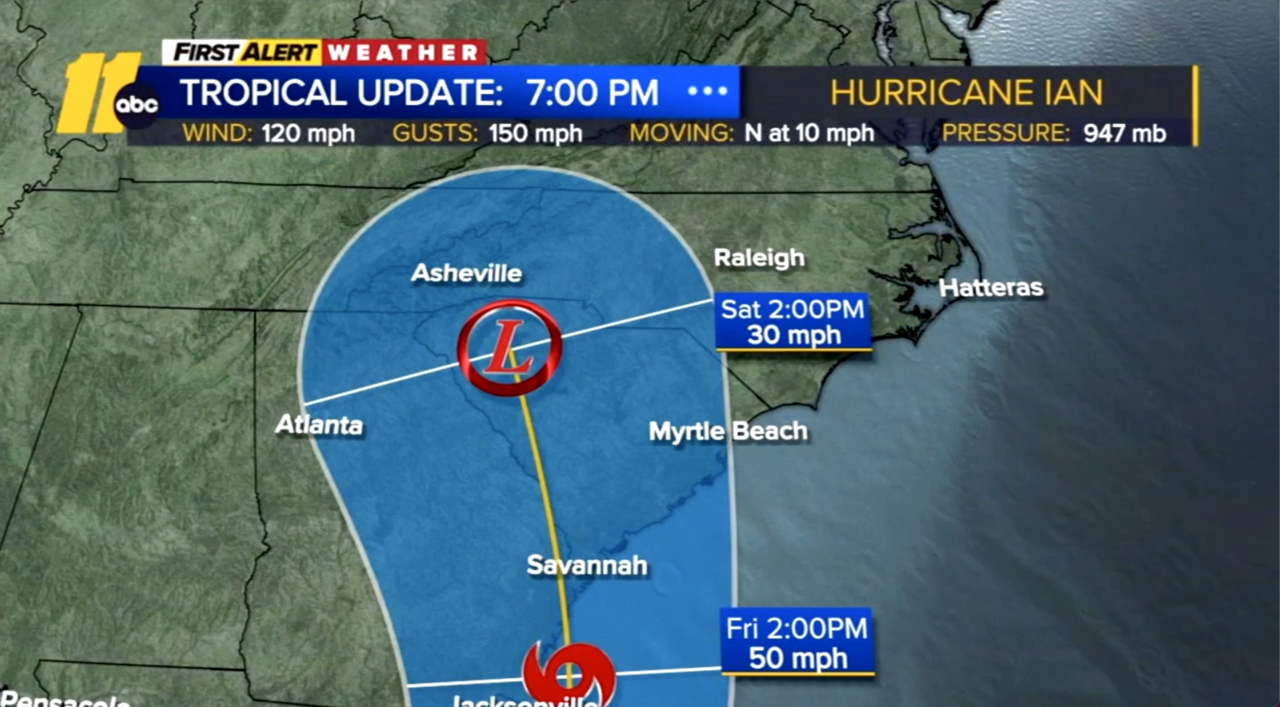 Hurricane Ian's path continues to shift with heavy rains predicted in ...