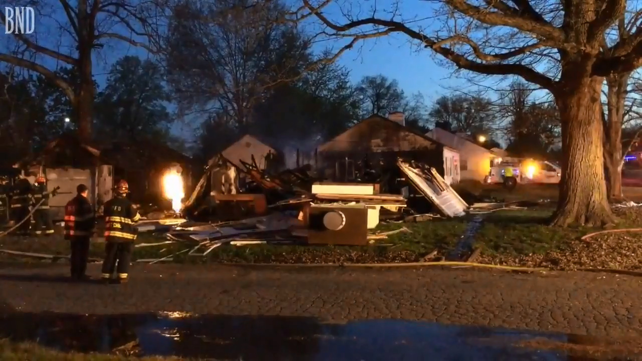 Firefighters fought a fire after a home explosion in Belleville ...