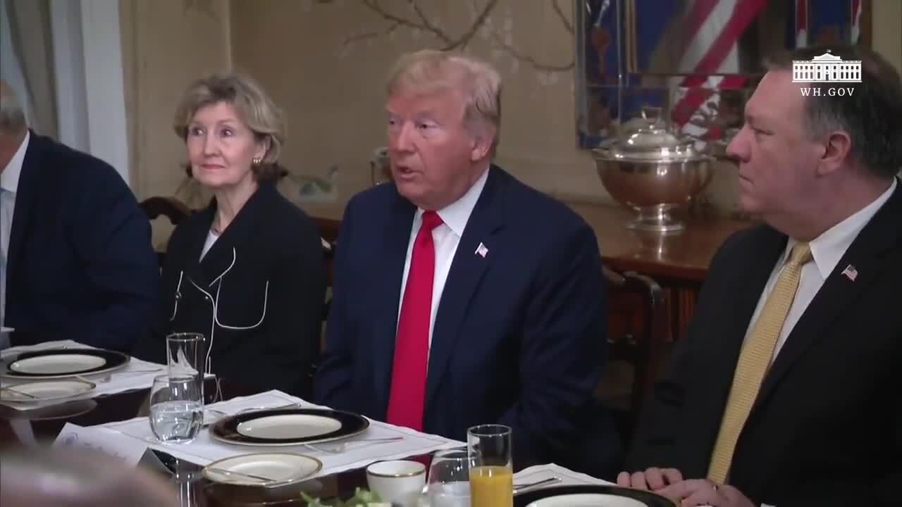President Trump at NATO breakfast: Germany is 'captive to Russia ...