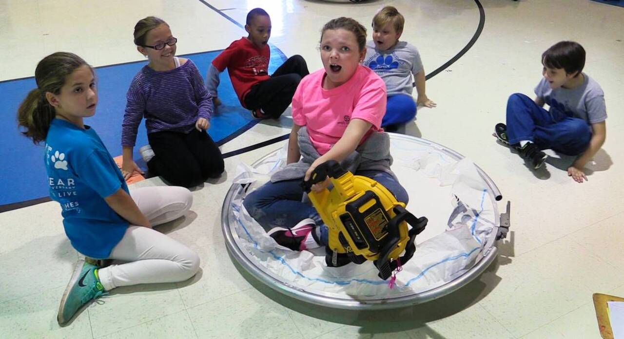 Hovercraft Project brings STEM lesson to Columbus school | Charlotte ...
