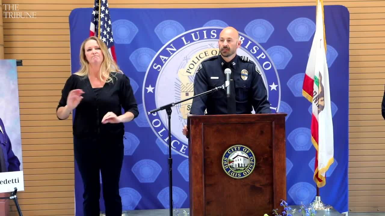 SLO CA holds press conference after police shooting | San Luis Obispo ...