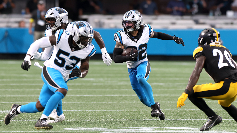 Panthers' Lathan Ransom Talks First Interception | Charlotte Observer