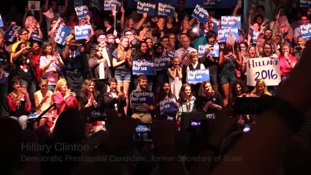 Hillary Clinton bashes Republican presidential candidate, Gov. Rick ...