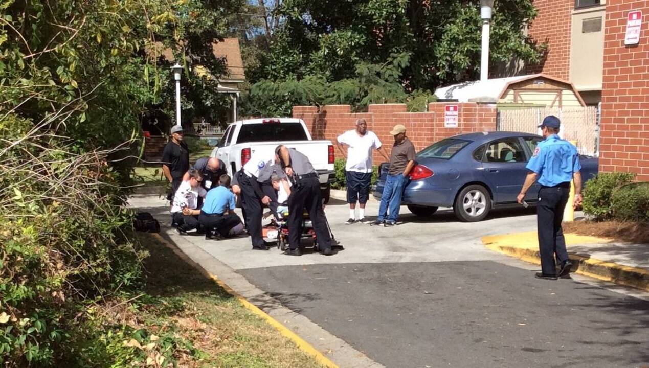 Man Strapped To Back Board After Being Hit By Vehicle At Macon High
