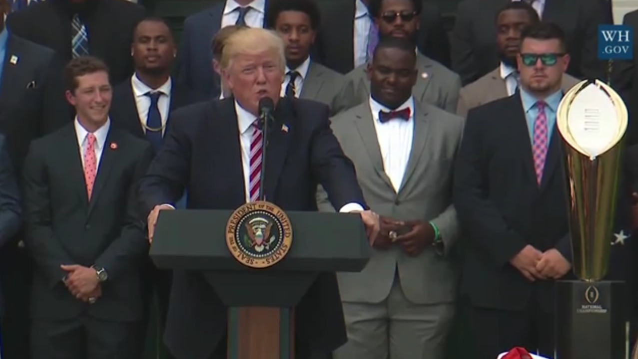 Trump: Clemson's championship 'one of the most exciting games ever ...