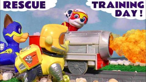 Paw Patrol Mighty Pups Rescue Training Day Episode Fun Toy Story ...