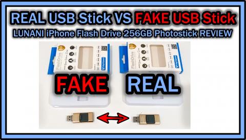 REAL USB Stick VS FAKE USB Stick - LUNANI iPhone Flash Drive 256GB ...
