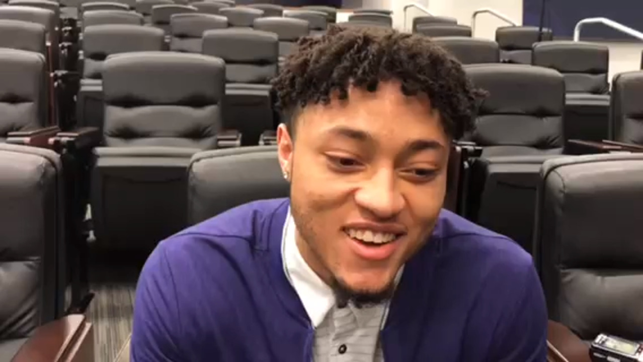 Hunter Rison gets lots of tips from his father, a former NFL receiver ...