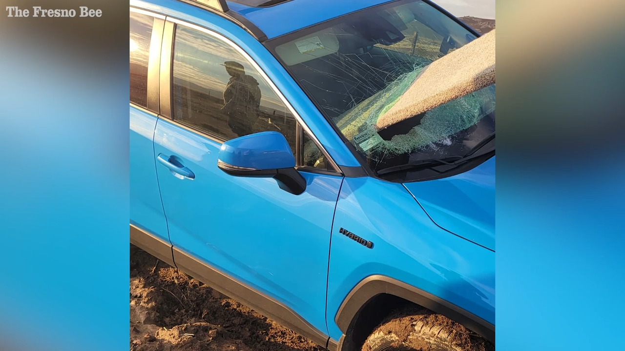 See: Wood plank flies through Madera driver's windshield. | Fresno Bee