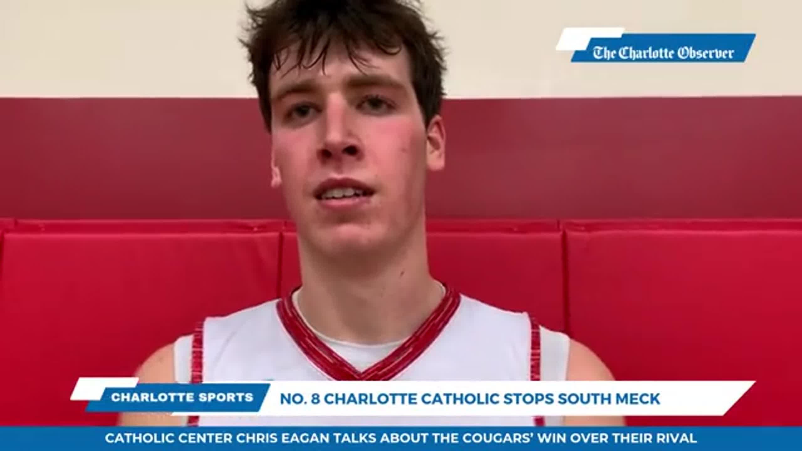 WATCH: Charlotte Catholic's Chris Eagan talks South Meck win ...