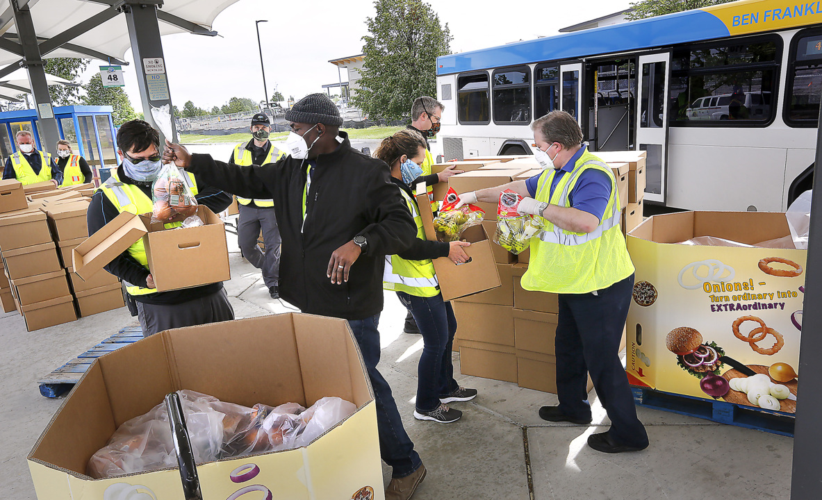 Ben Franklin Transit employees teamed up with Second Harvest to ...