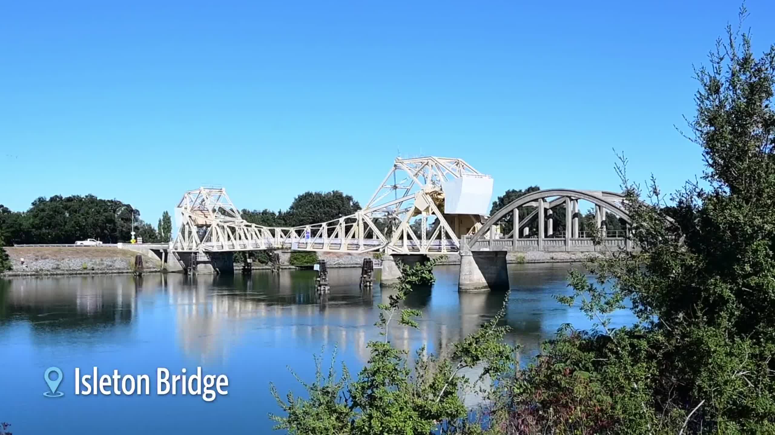 Video timelapse: Isleton Bridge raised on its birthday | Sacramento Bee