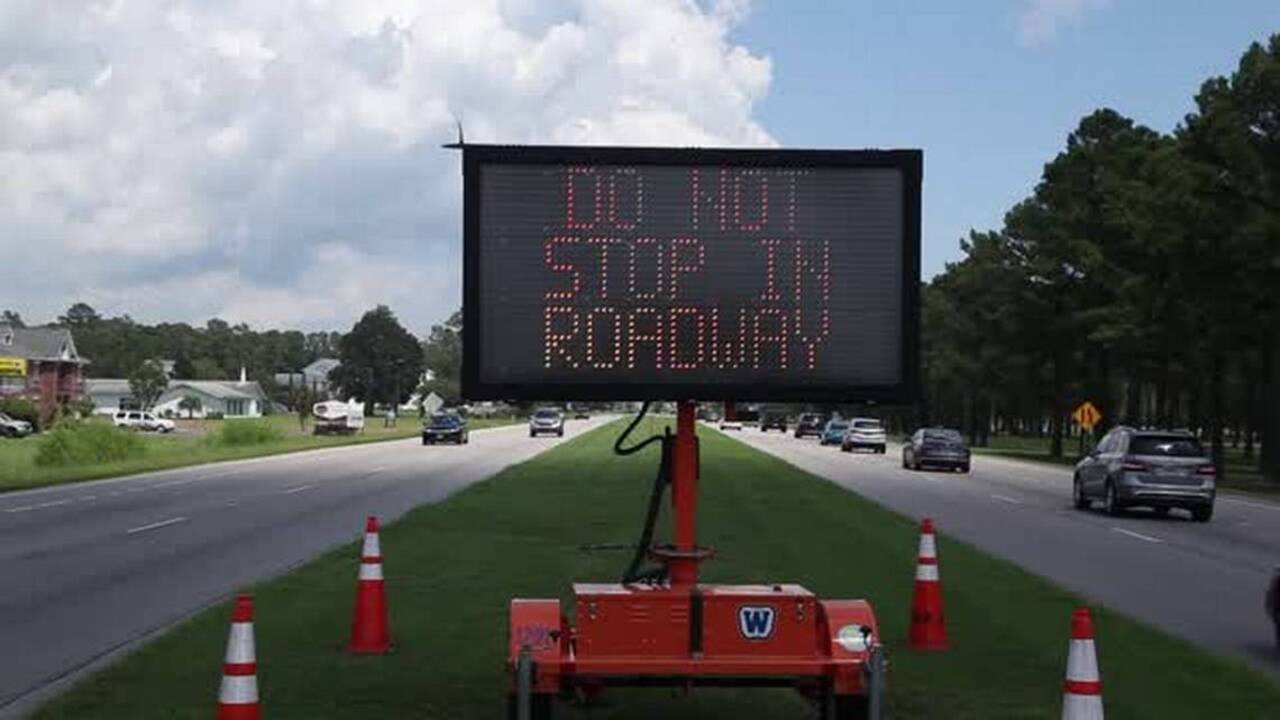 Signs warn against traffic during solar eclipse | Charlotte Observer