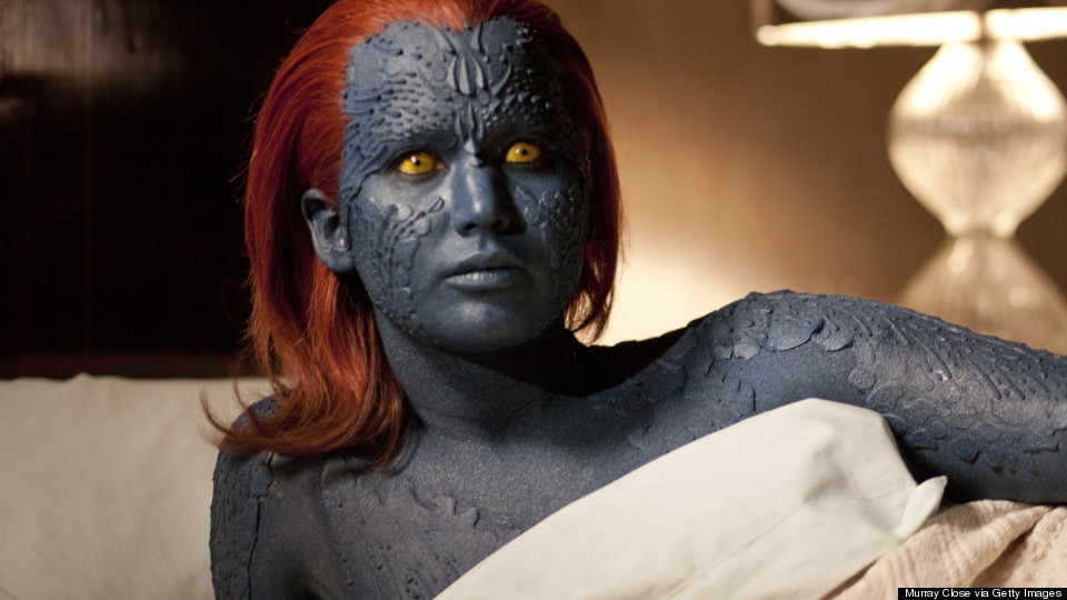Jennifer Lawrence Appears As Nearly Naked Mystique On Magazine Cover ...