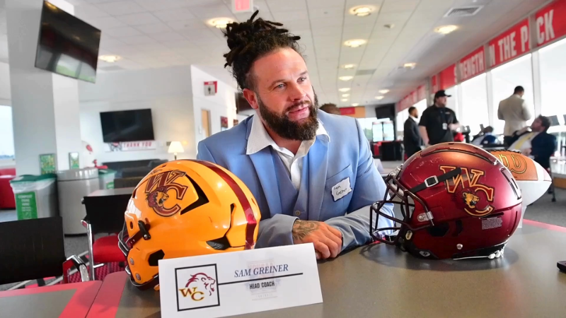 West Charlotte coach Sam Greiner at NCHSAA media day | Charlotte Observer