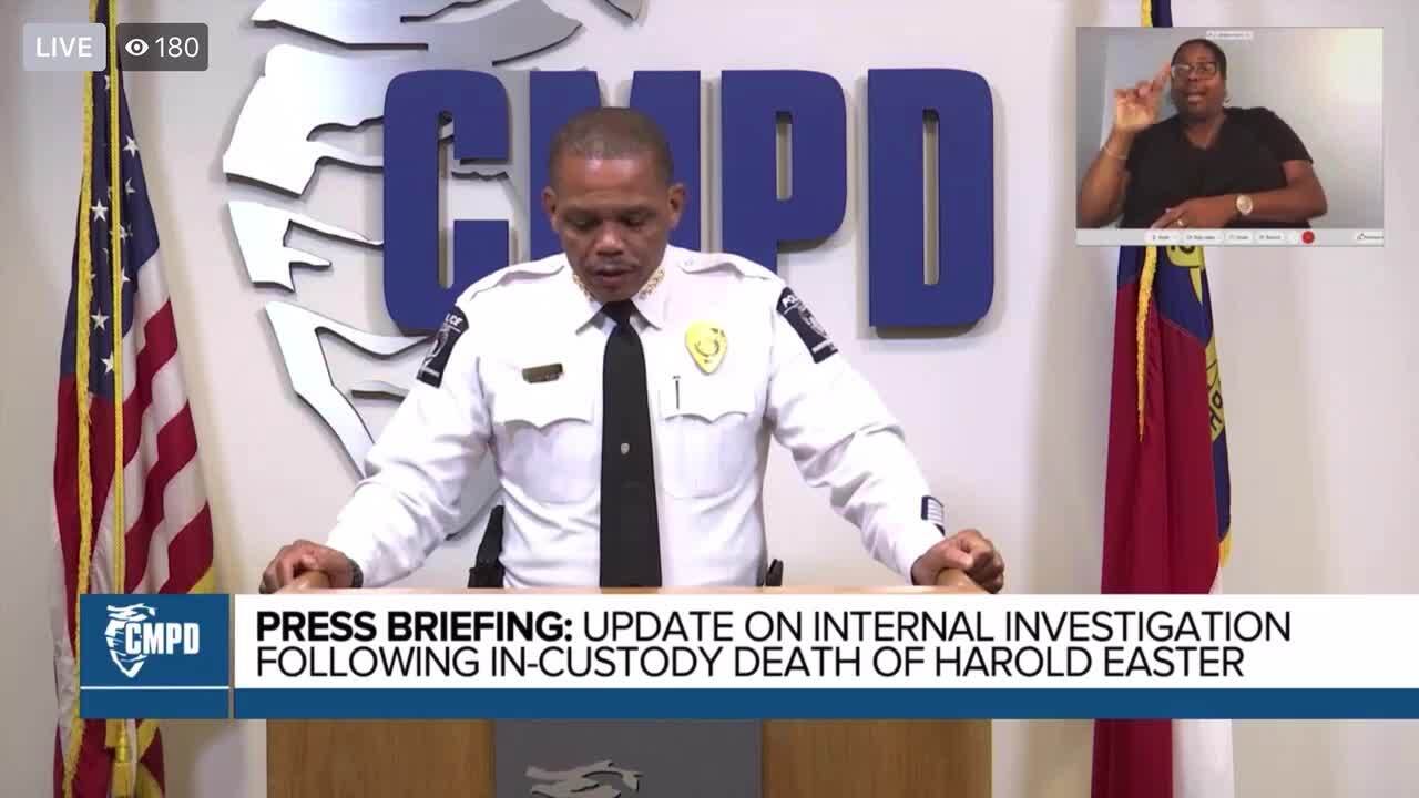 CMPD recommends firing officers involved in Harold Easter's death ...