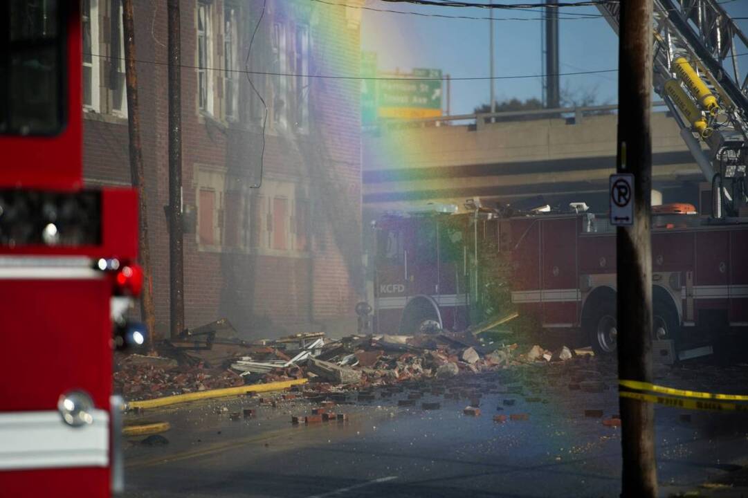 Firefighters battle blaze after explosion at historic downtown KC ...